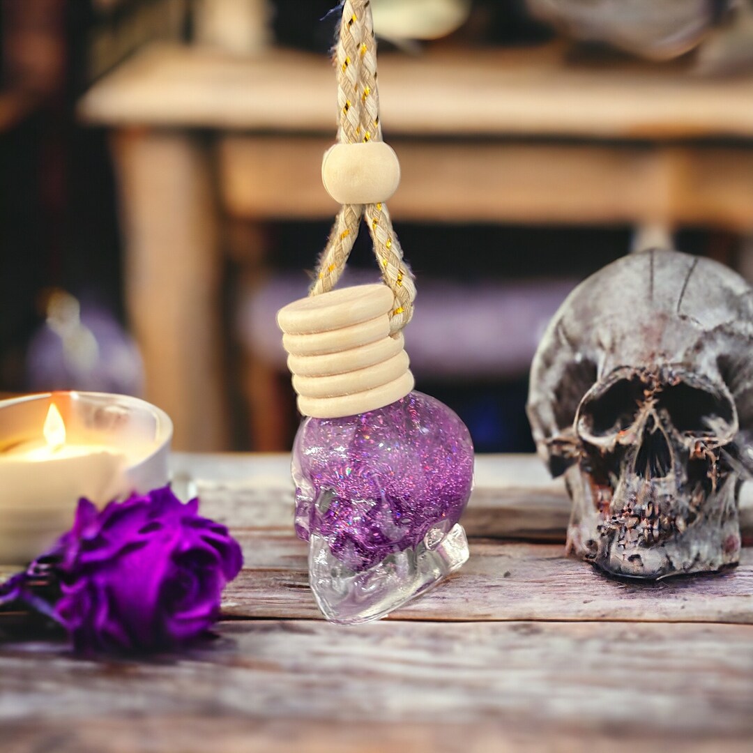FREE Shipping Skull Car Diffuser Air Freshener Cute Car Charm Hanging ...