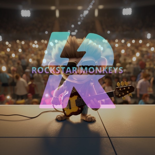 Rockstar Monkey - Etsy