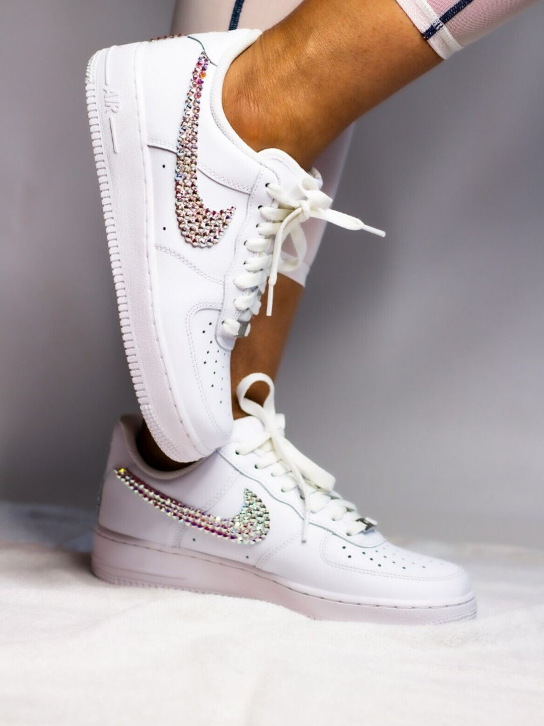 CUSTOMISED NIKE WEDDING Shoes Air Force 1 AF1 Bridal Wedding - Etsy