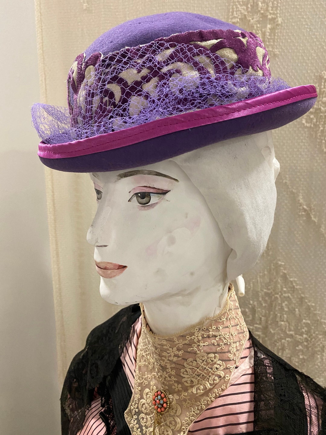 Vintage Hat 1940-1950 Europe. Made in a Private Workshop. - Etsy