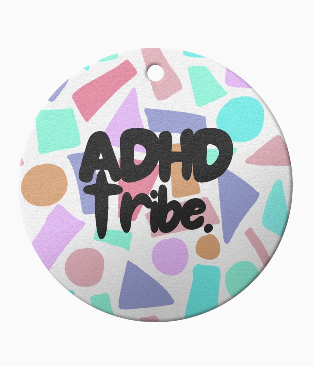 ADHD Tribe Neurodivergent Ceramic Hanging Ornament - Etsy