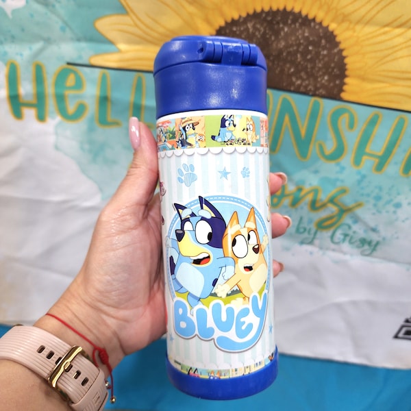 Bluey Kids Water Bottle - Etsy