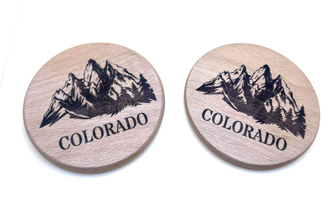 Colorado Coaster Set, Housewarming Gifts, Colorado Souvenir Gifts ...