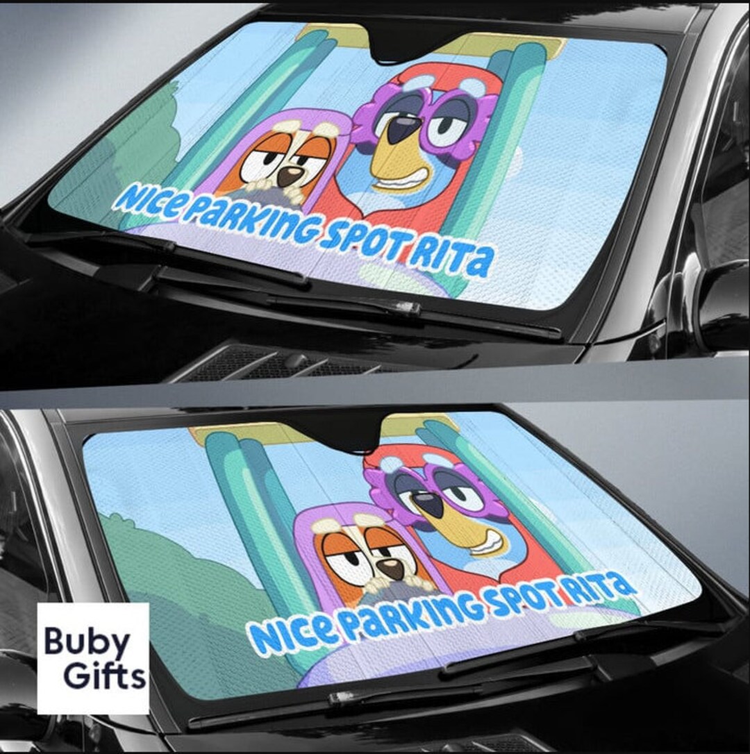 Bluey Auto Sun Shade Bluey Car Sun Shade Bluey Car Decor - Etsy