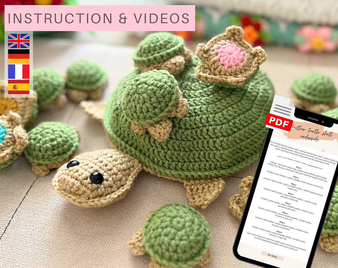 Turtle Memory Game Pattern Pdf English Deutsch Española France - Etsy