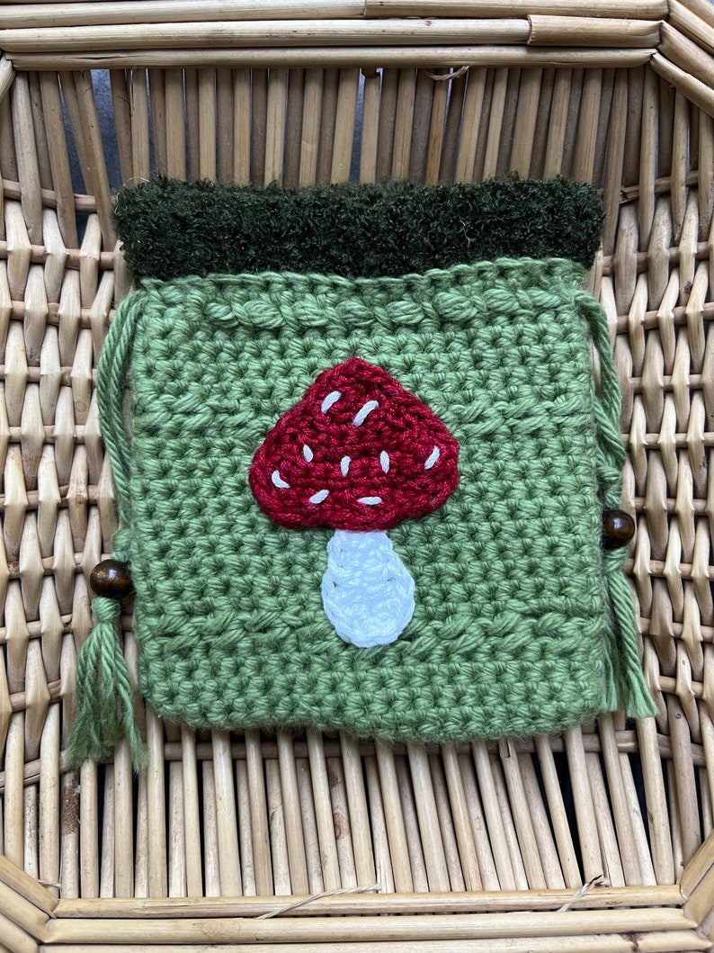 Pattern | Mossy Mushroom Pouch Crochet Pattern - Etsy