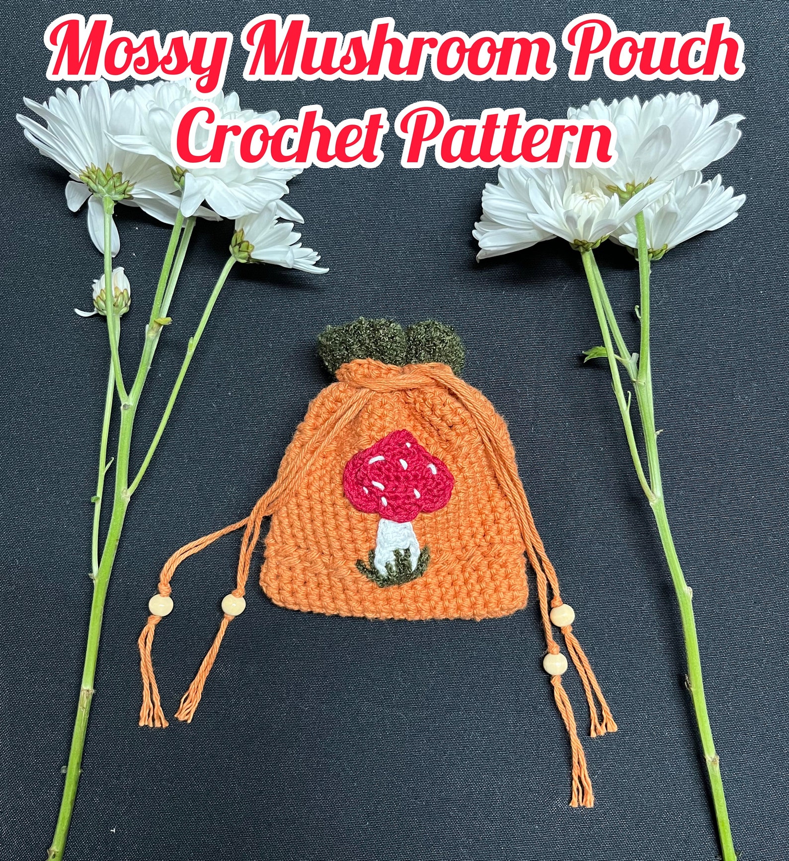 Pattern Mossy Mushroom Pouch Crochet Pattern - Etsy