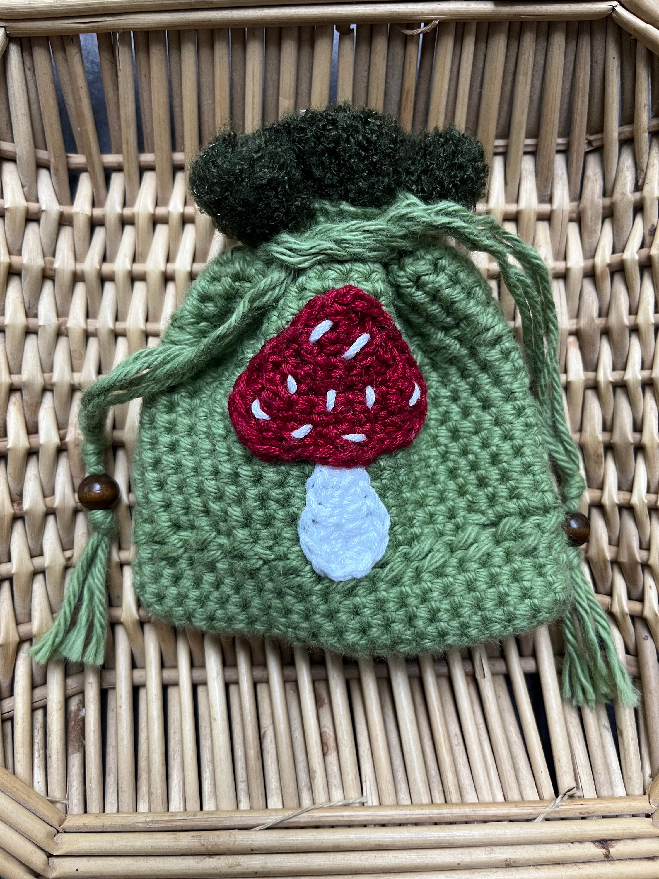 Pattern | Mossy Mushroom Pouch Crochet Pattern - Etsy