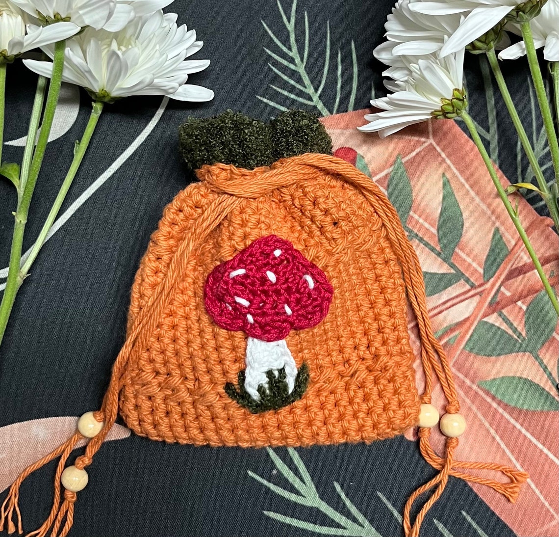 Pattern | Mossy Mushroom Pouch Crochet Pattern - Etsy