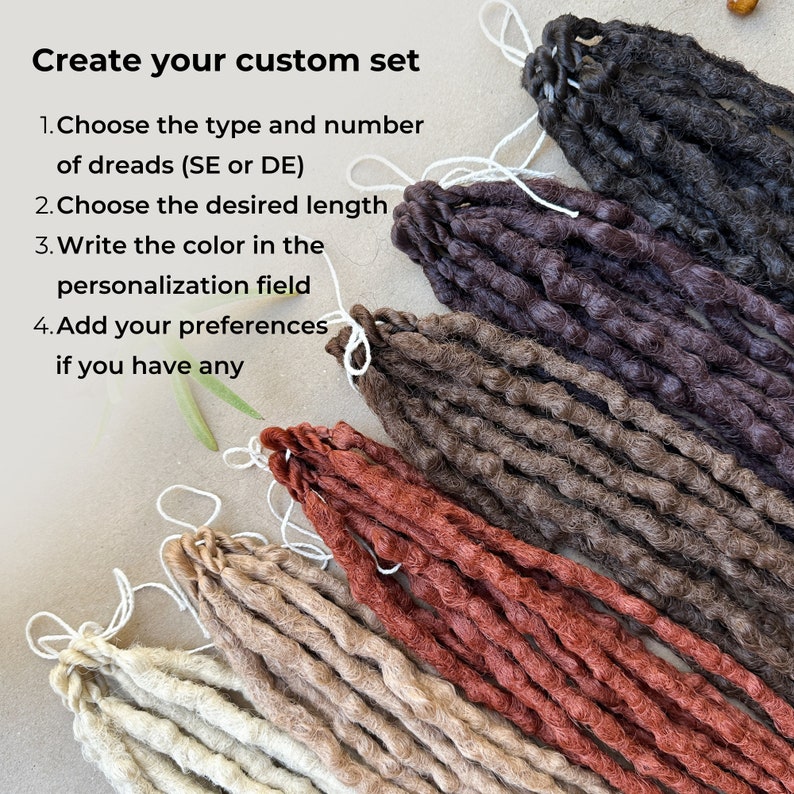 Custom Braid in Synthetic Dreads SE DE, Natural Look Temporary ...
