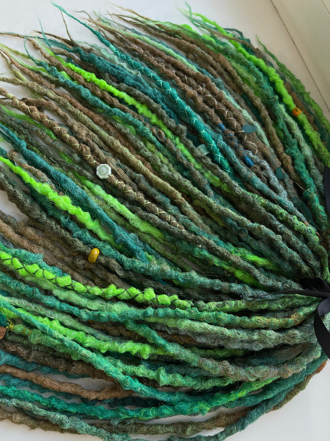 Green Dreadlocks Emerald Grass Brown Dreadlocks Forest - Etsy