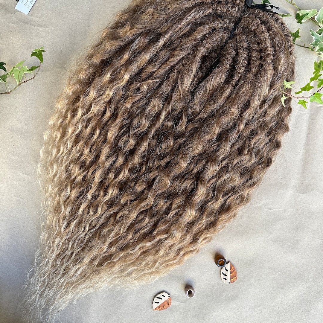 Curly Dreadlocks, Wave Dreads, Natural Look, Loose Long Hair, Curly ...