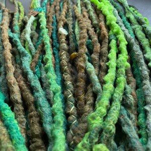 Green Dreadlocks, Emerald, Grass, Brown Dreadlocks, Forest Double Ended ...