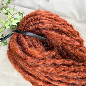 Copper Curly Locks Double Ended, Long Wavy Mermaid Hair Extensions ...