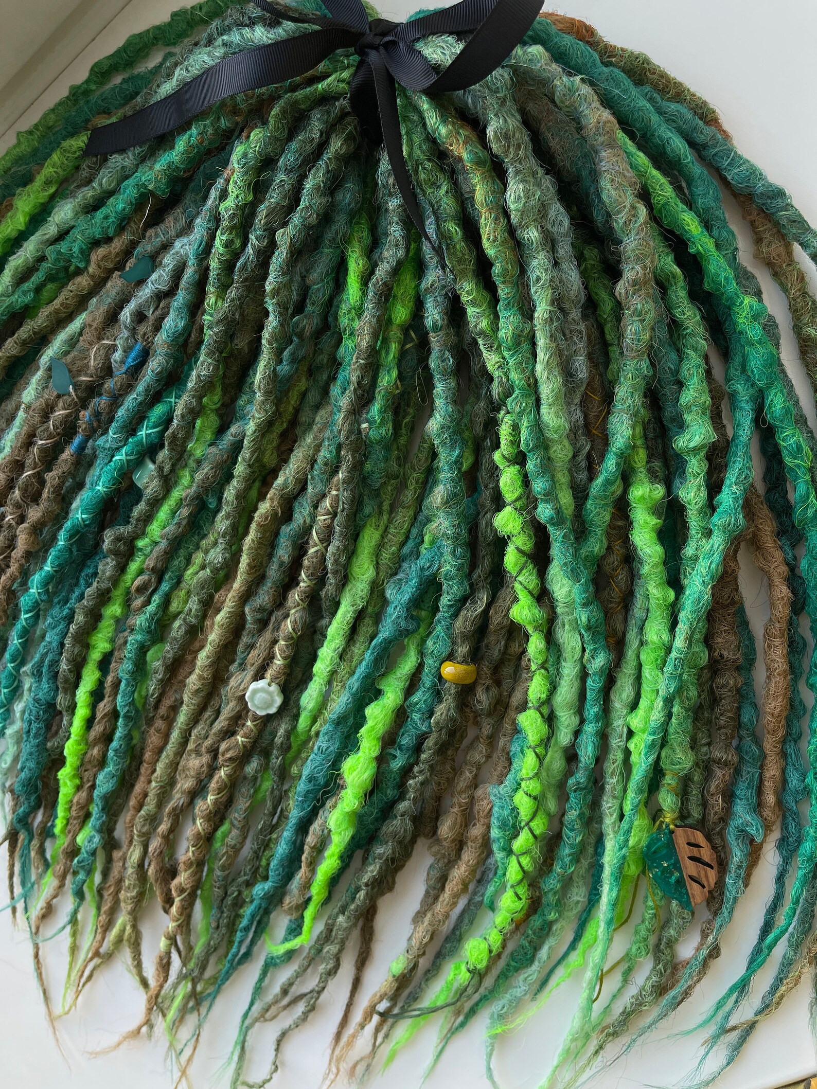 Green Dreadlocks Emerald Grass Brown Dreadlocks Forest - Etsy