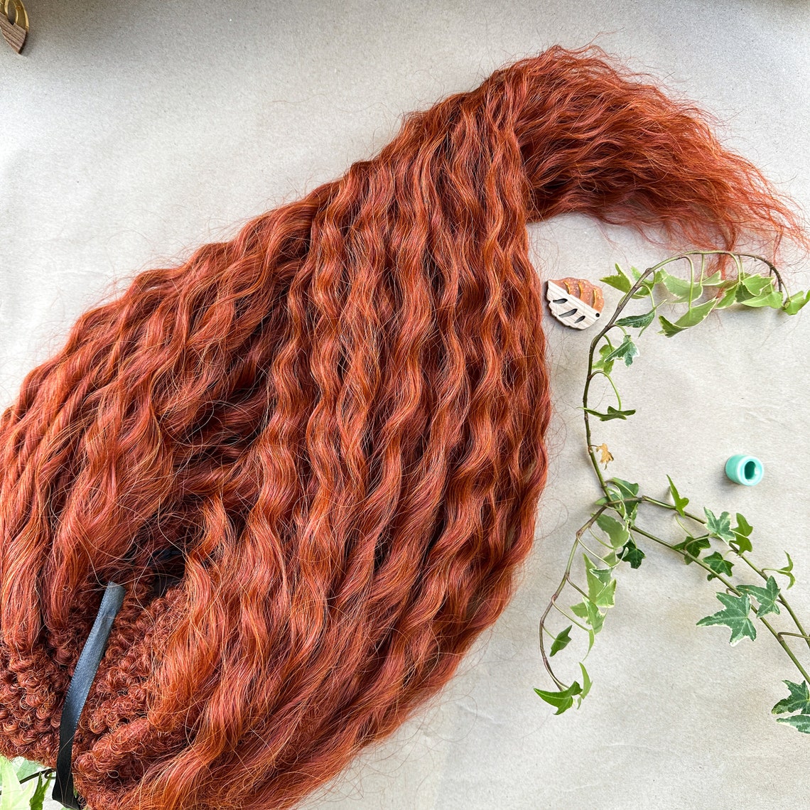Copper Curly Locks Double Ended, Ginger Long Wavy Hair Extensions ...
