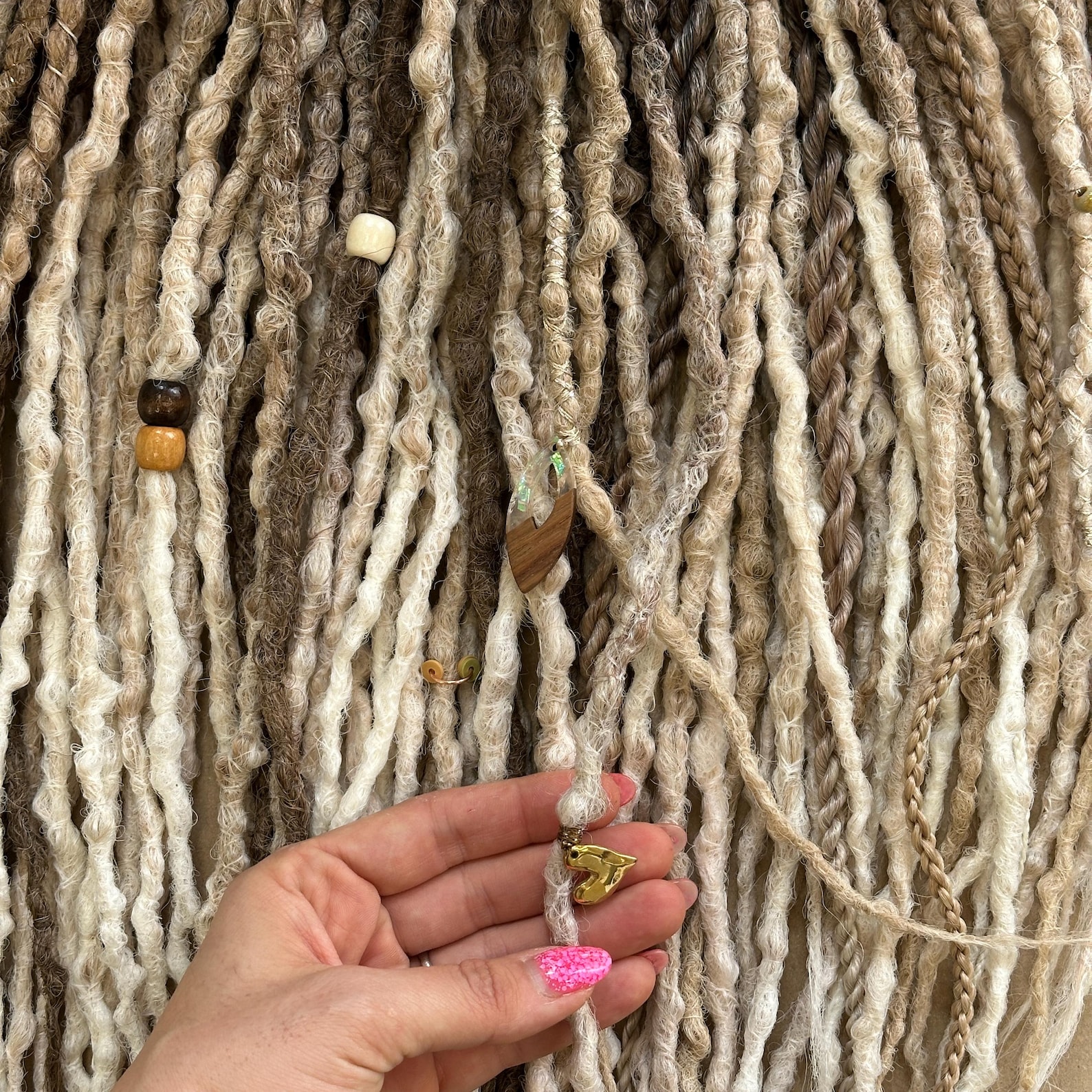 Ombre Dreadlocks, Brown to Blond, Synthetic Hair Extensions, Natural ...