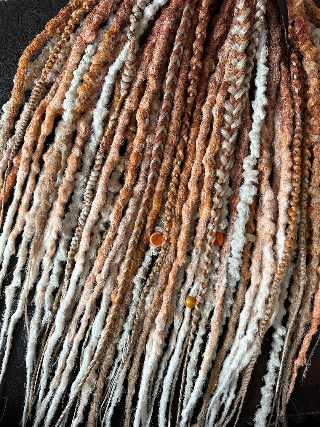 Ginger Dreadlocks, Orange Dreads, Auburn Synthetic Extensions, Copper ...