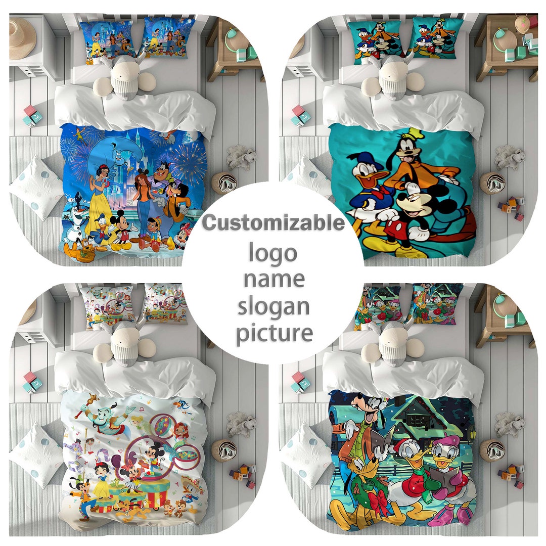 Personalized Name Goofy Duvet Cover Set Children Room Quilt Cover ...