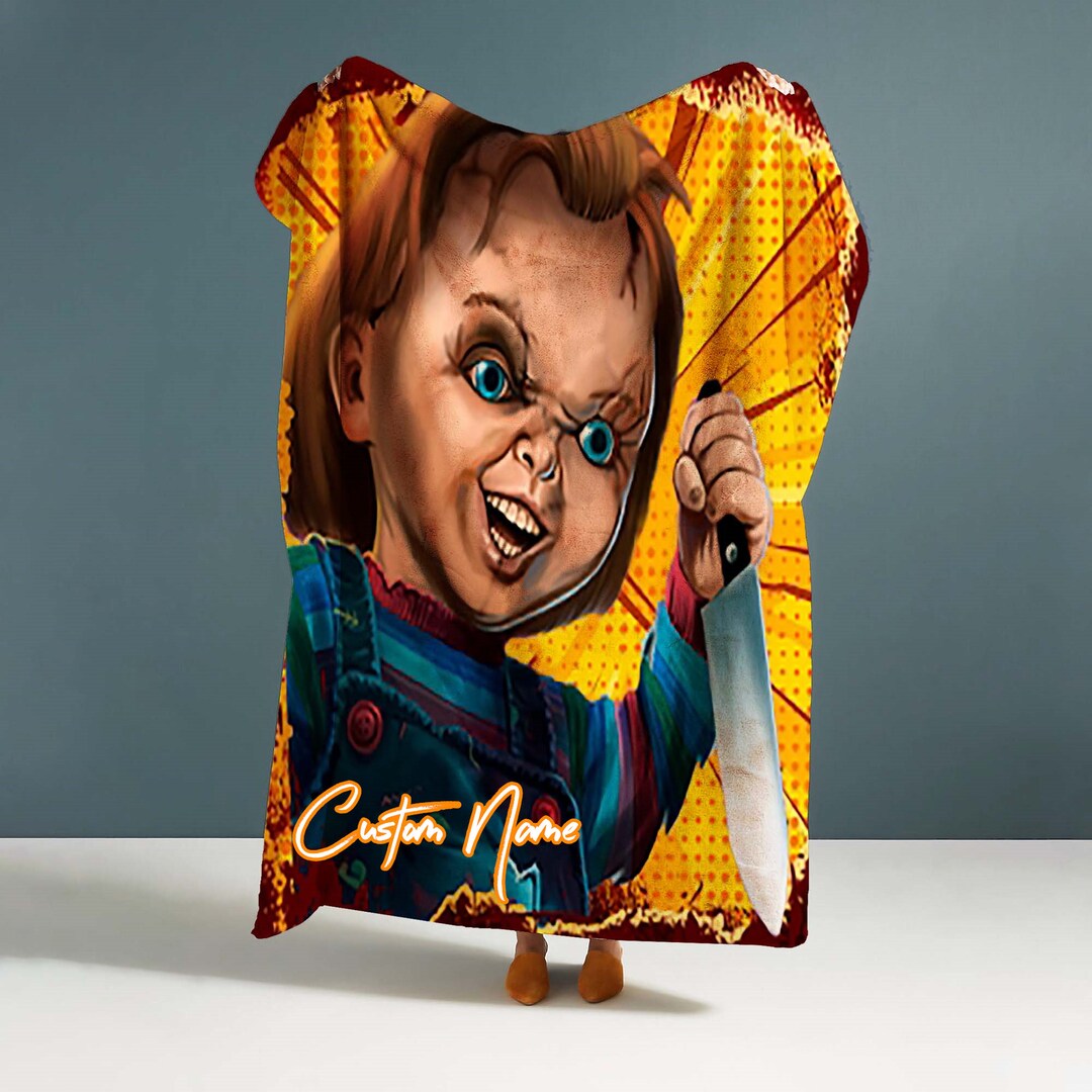 Handmade Blanket Cult of Chucky Chucky Custom Name Blanket Throw ...