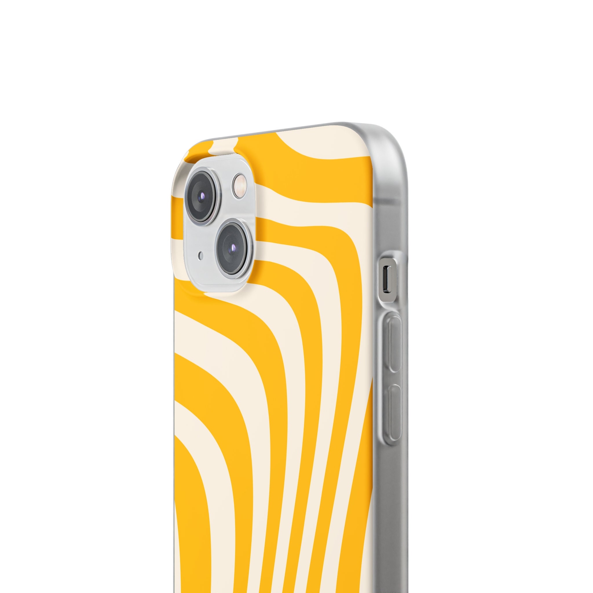 Groovy Yellow Flexi Phone Case - Etsy