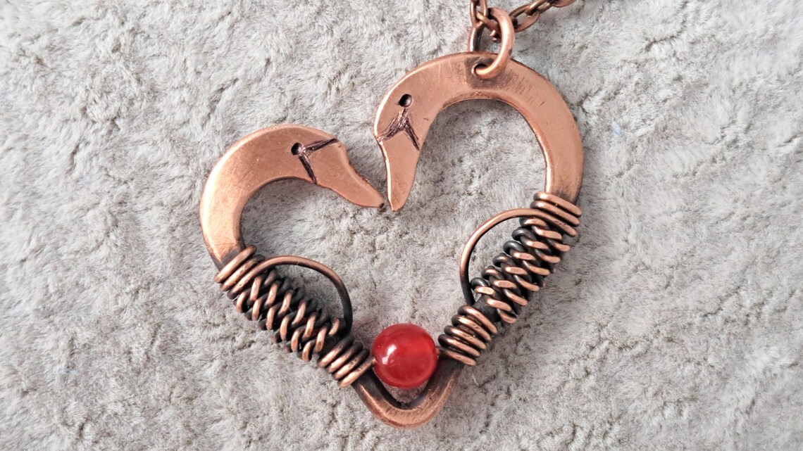 Tutorial. Simple Heart Pendant. Printable Sketch for My Free - Etsy