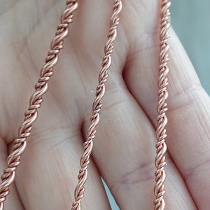 3 Ft, Twisted Round Wire of 3 Sizes. Decorative Wire for Jewelry Making ...