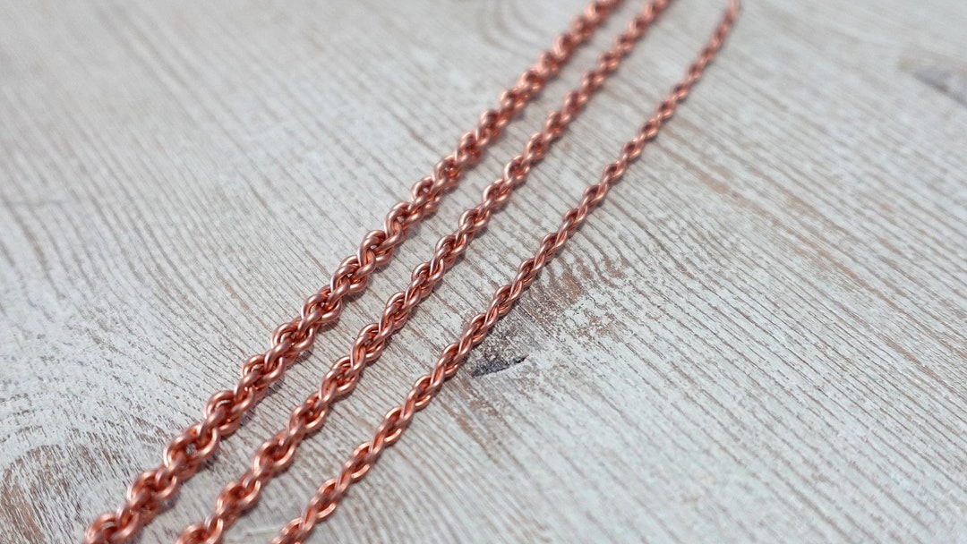 1, 3 Ft, Four Twisted Wires, Swirl Raw Copper, Choose Your Size ...
