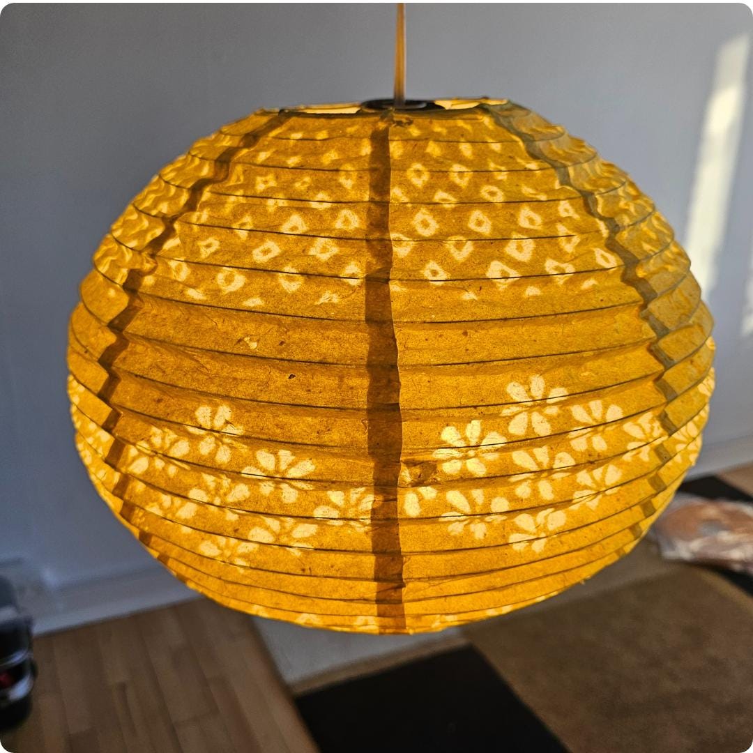 Handmade Paper Lampshade | Lokta Paper Lantern Lampshade | Collapsible ...