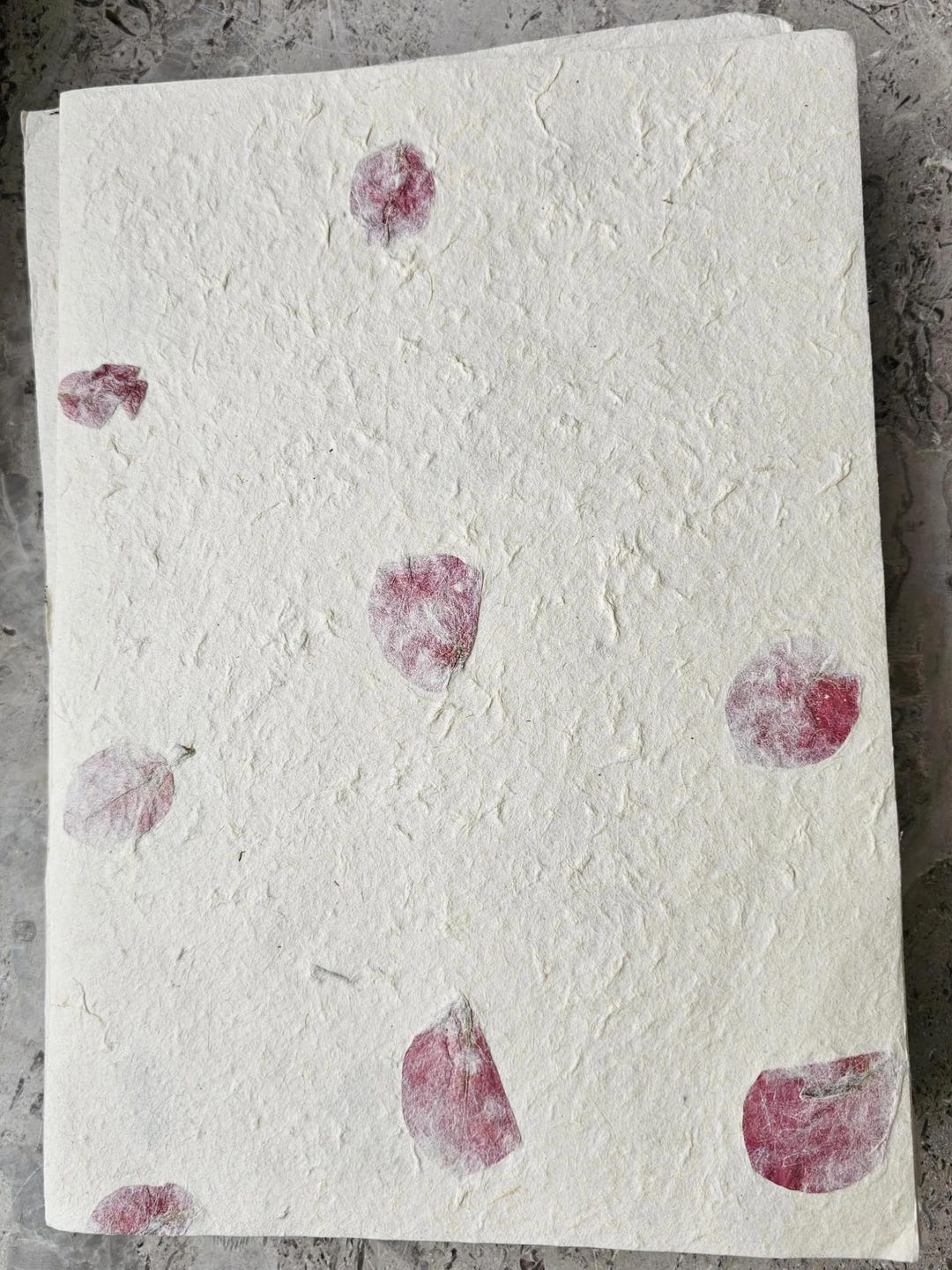 A4 Rose Petal Lokta Paper | Handmade Eco-friendly Nepali Paper for ...