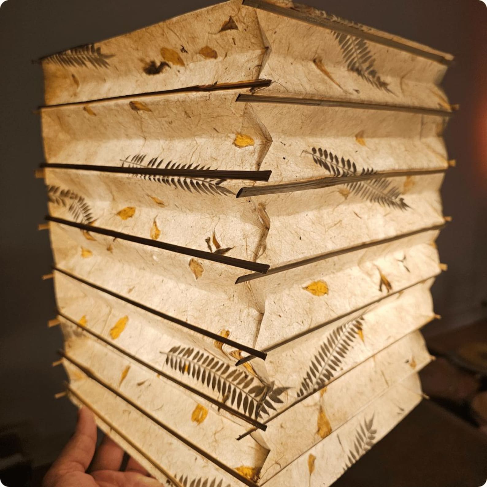 Handmade Nepali Kagaj AKA Lokta Paper Lampshade -ecofriendly Paper Lamp ...