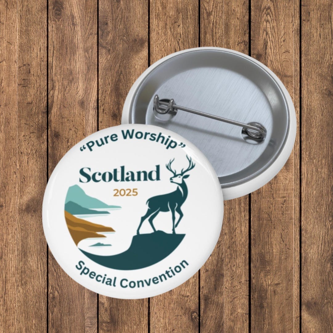 2025 Special Convention Pin, Scotland Special Convention Button, Jw ...