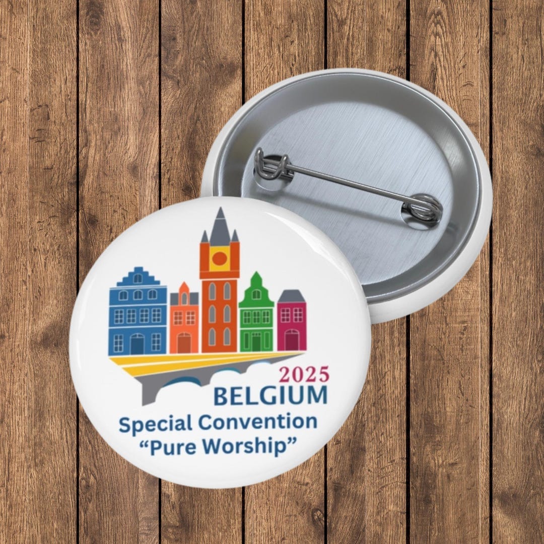 2025 Special Convention Button, Belgium Special Convention Pin, Jw ...
