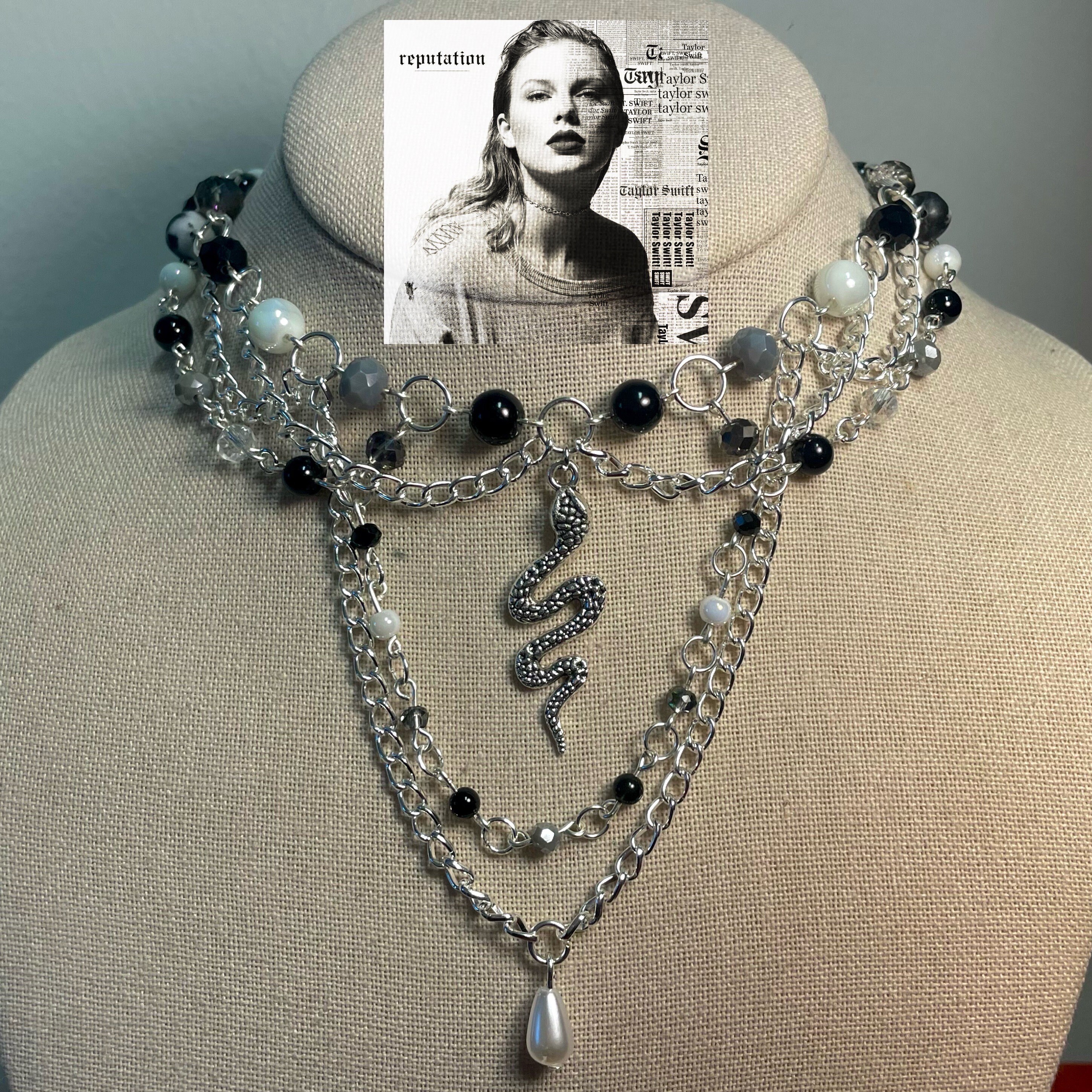 Taylor Swift Reputation Era Necklace - Etsy Taylor Swift Reputation Era Necklace - Etsy