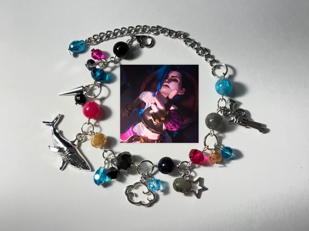 Jinx Arcane Inspired Charm Bracelet - Etsy