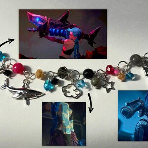 Jinx Arcane Inspired Charm Bracelet - Etsy
