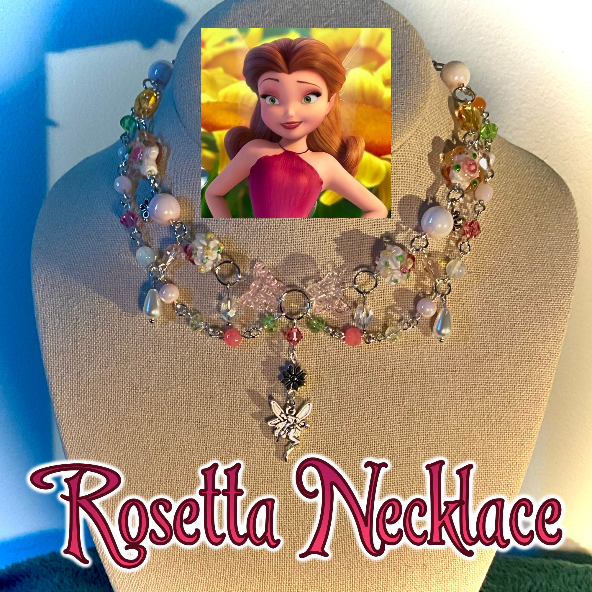 Rosetta Pixie Hollow Neckace - Etsy
