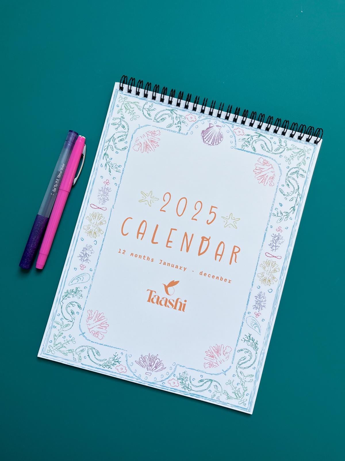 2025- 2026 Ocean Calendar | Wall Calendar | 12 Month Hanging ...