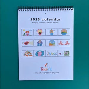 2025 Scripture Wall Calendar Illustrated Christian Calendar Bible Verse ...