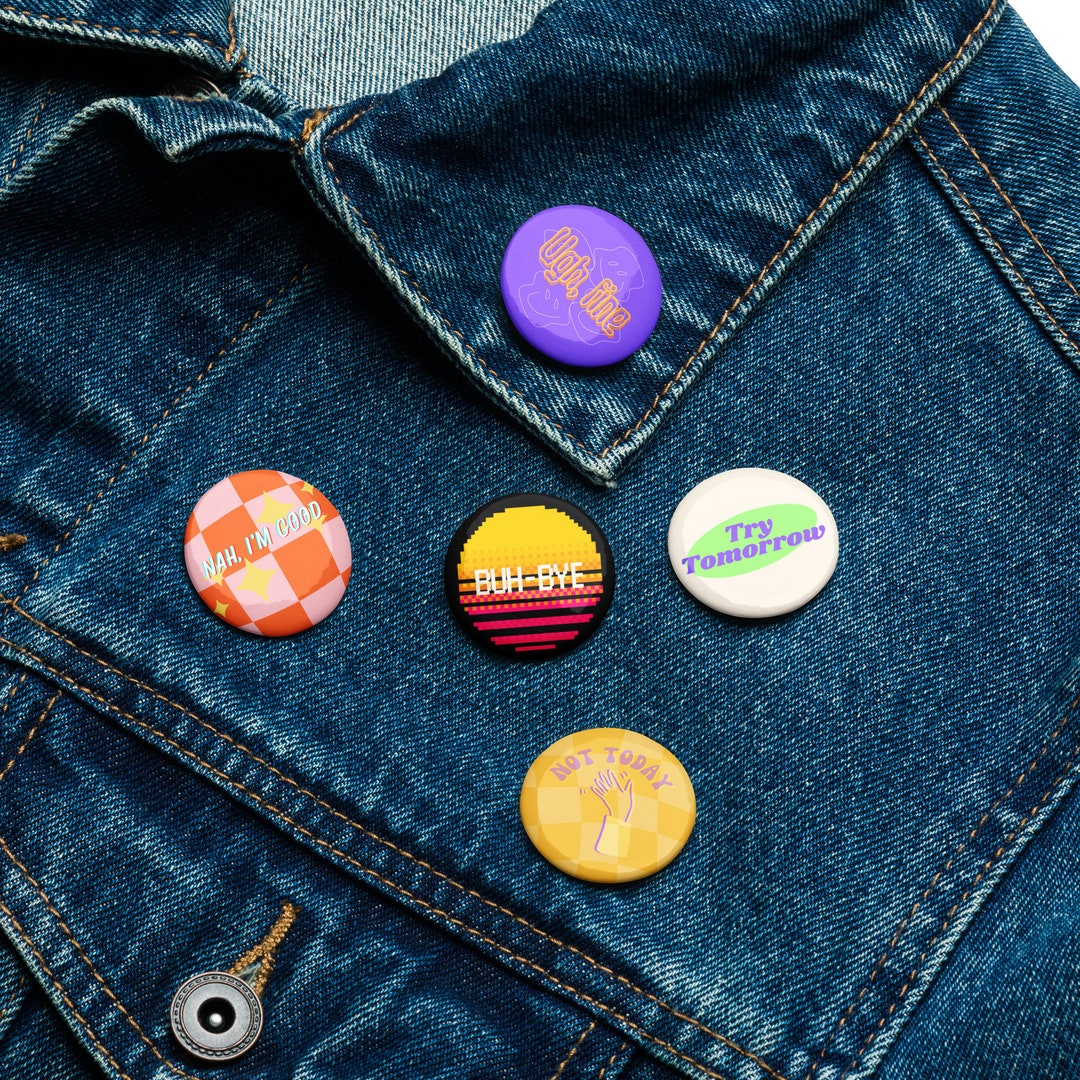Retro Pin Set - Etsy