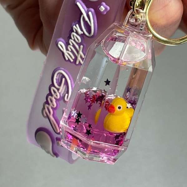 Liquid Keychain - Etsy