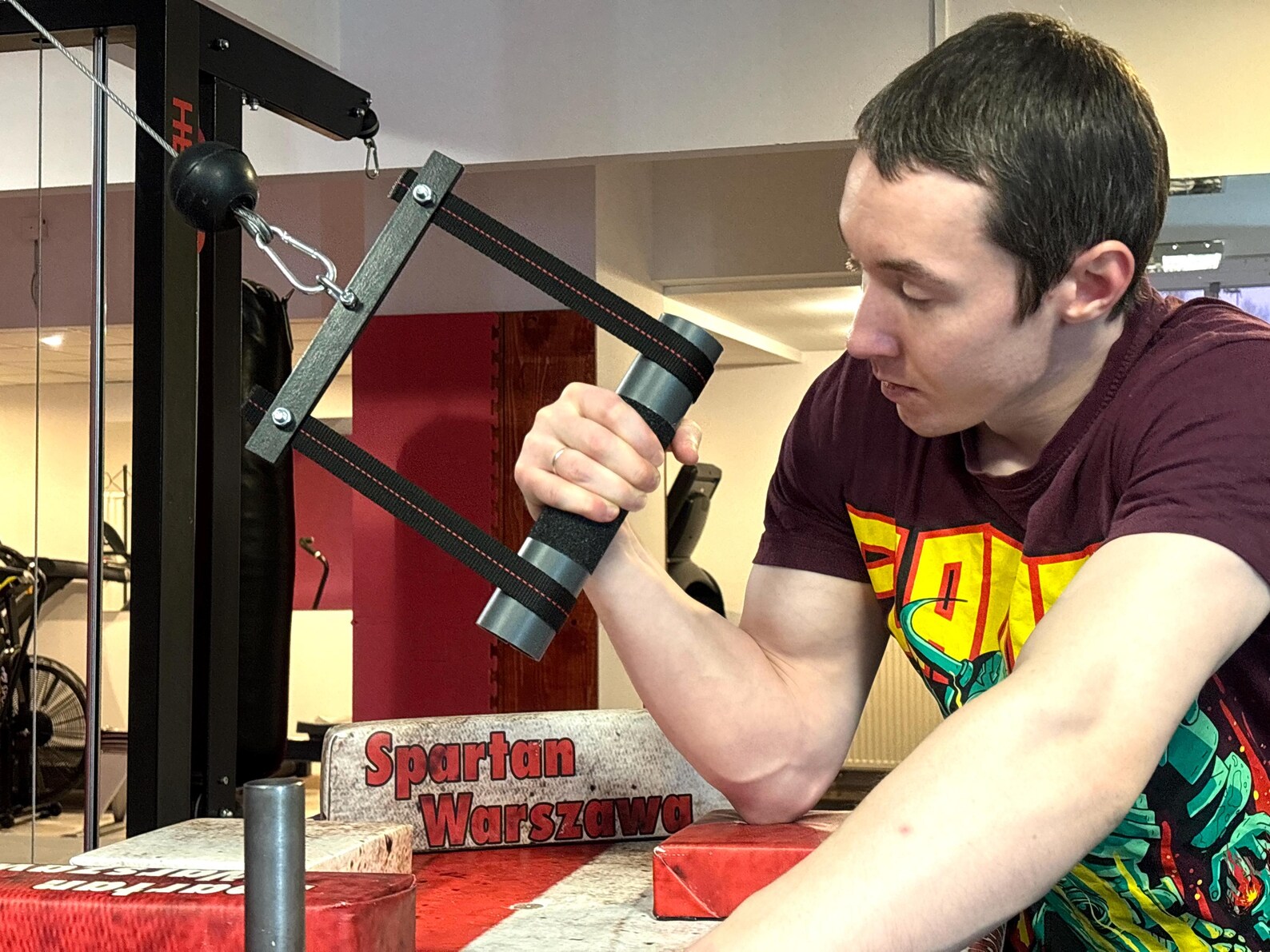 Armwrestling Handle 50mm 63 Mm, Grip Strength, Sports Inverter ...