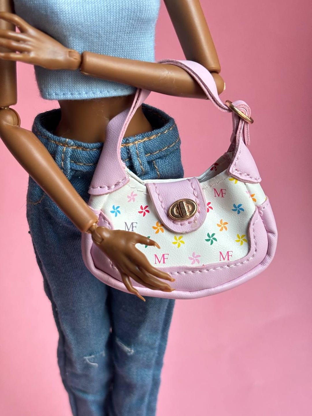Hand Bag for Fashion Doll Clutch Bagpack Doll Whaistbag Cute Bag for ...