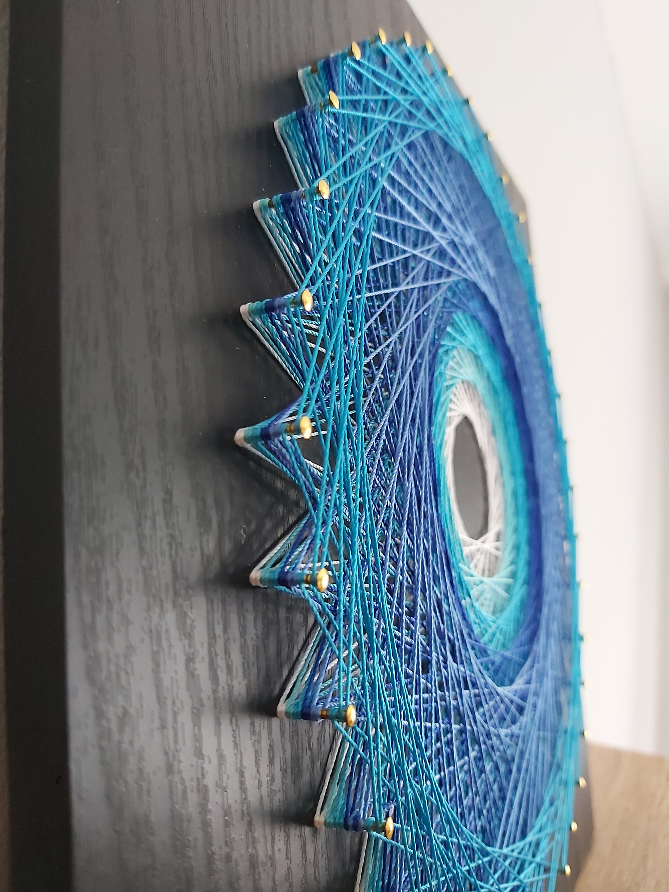 Blue Bird Nest 12x12 3D Abstract String Art - Etsy