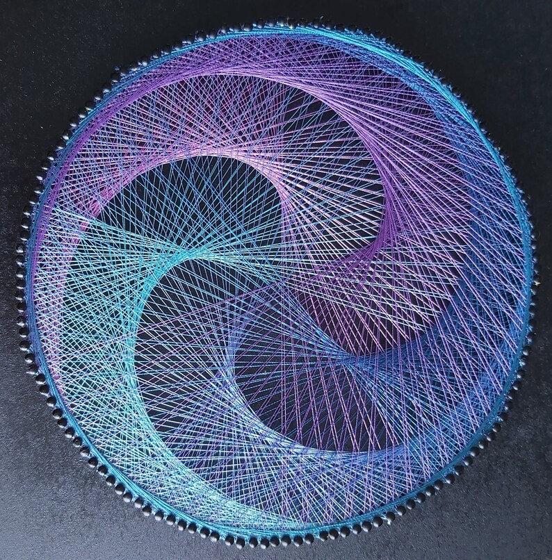 STRING ART Happy Mood | MANDALA | Wall Hanging | Meditation Geometry Art | Spiritual Décor ...