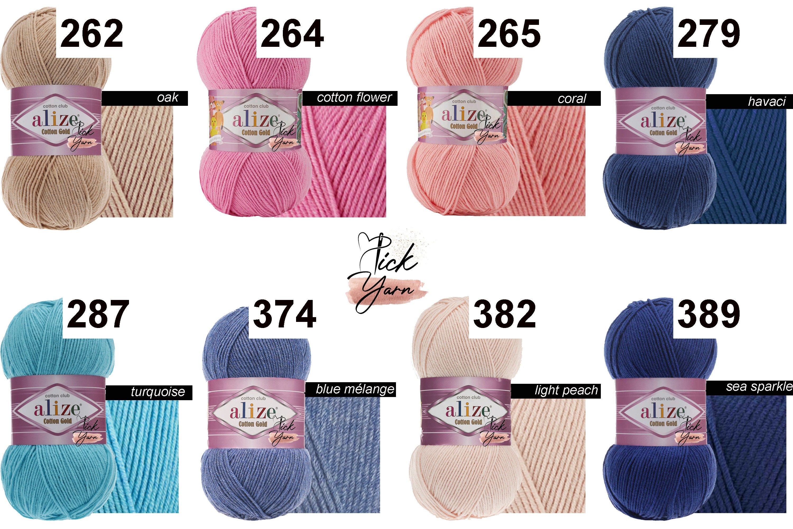 Alize Cotton Gold Yarn, Alize Hobby Amigurumi Toys Doll Making Soft ...