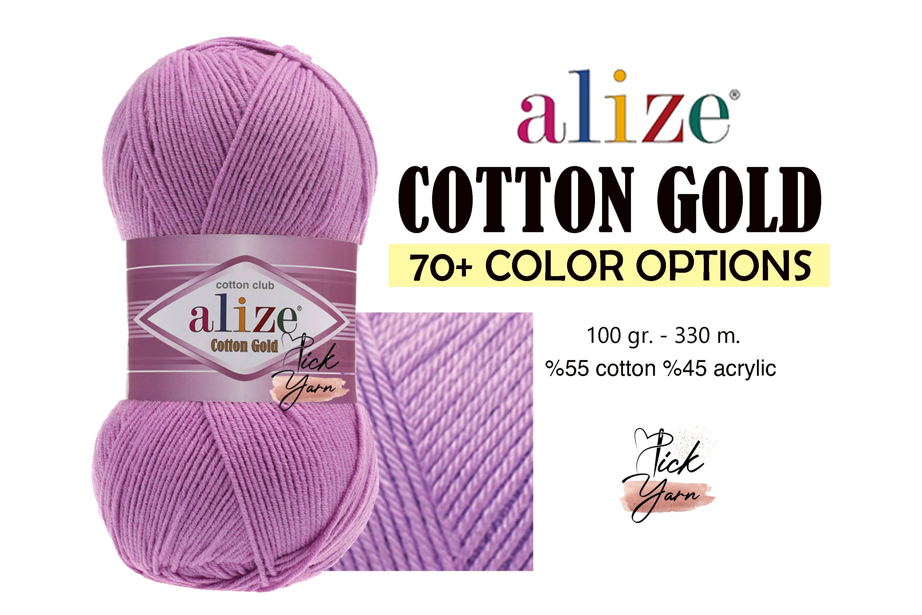 Alize Cotton Gold Yarn, Alize Hobby Amigurumi Toys Doll Making Soft ...