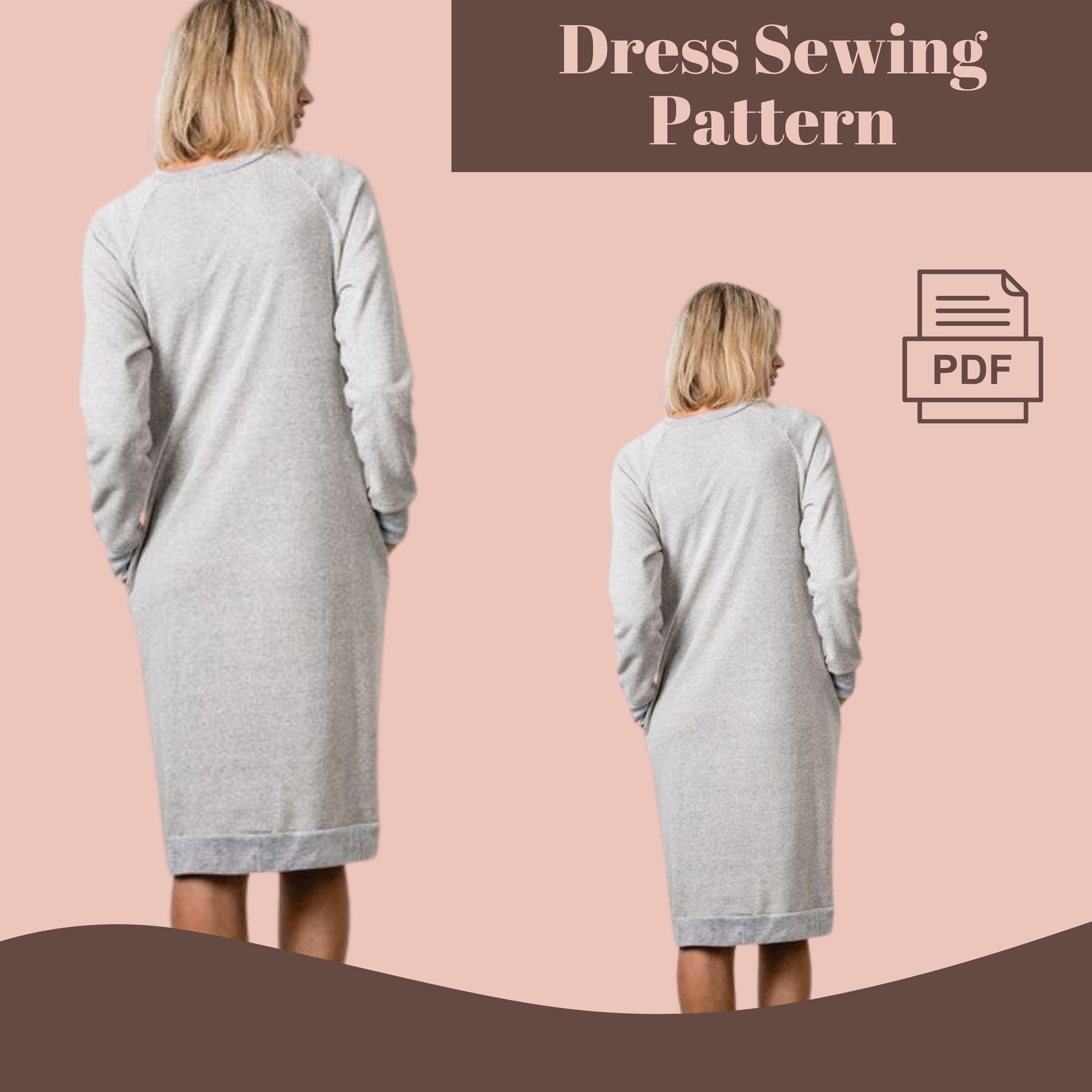 Fresh Dress Sewing Pattern PDF, Modern Dress Sewing Pattern PDF, Dress ...