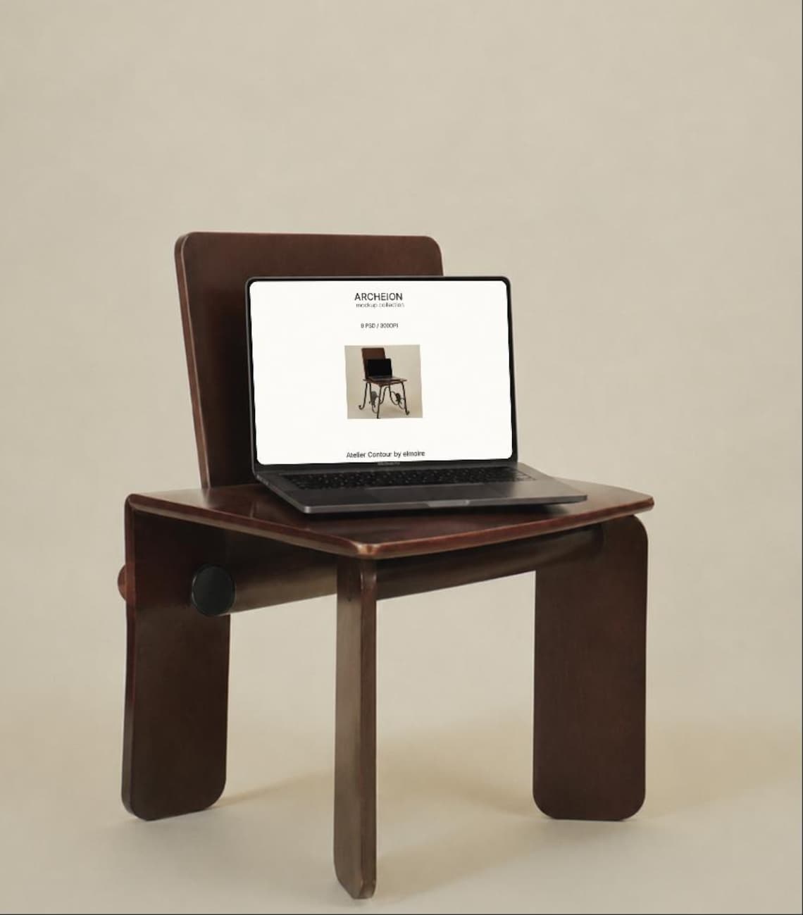 Mockup de laptop para interiores pós-modernos | Exibição de marca ...