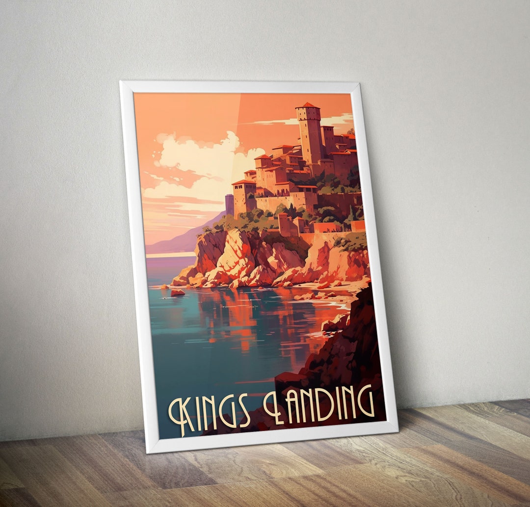 Game of Thrones - Vintage Travel Poster - Kings Landing, the Red Keep ...
